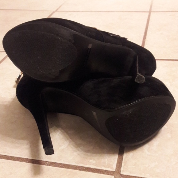 Red Circle | Shoes | Red Circle Buckled Platform Heel Boots | Poshmark